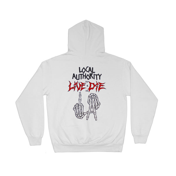LA BONES TIL DEATH HOODED FLEECE – Local Authority
